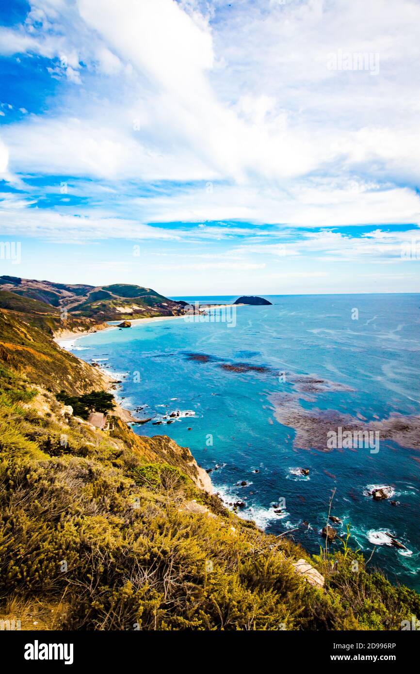 Coastal Beach PCH California USA Stock Photo - Alamy