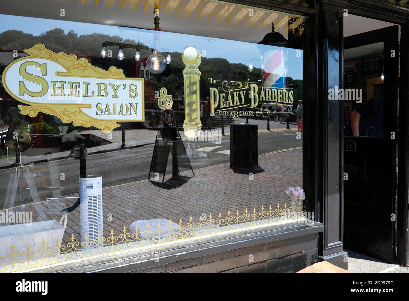 Peaky Blinders Barber Shop In Ironbridge Shropshire England UK Stock ...