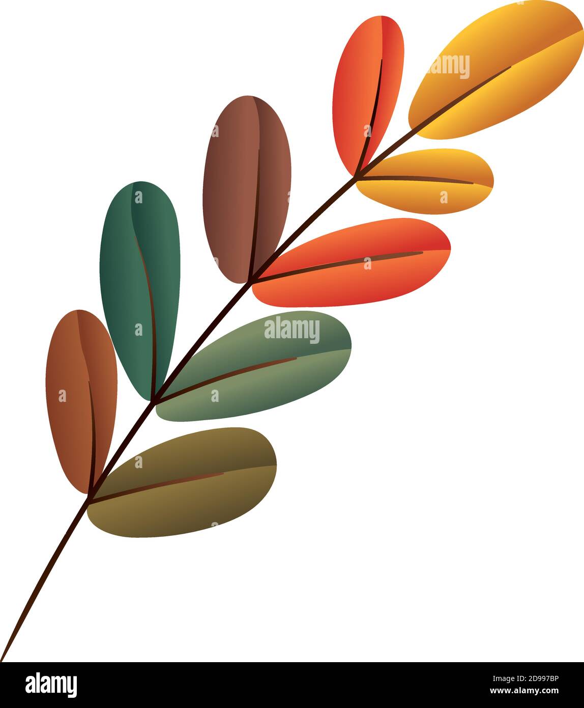 autumn leaf icon vector design Stock Vector Image & Art - Alamy