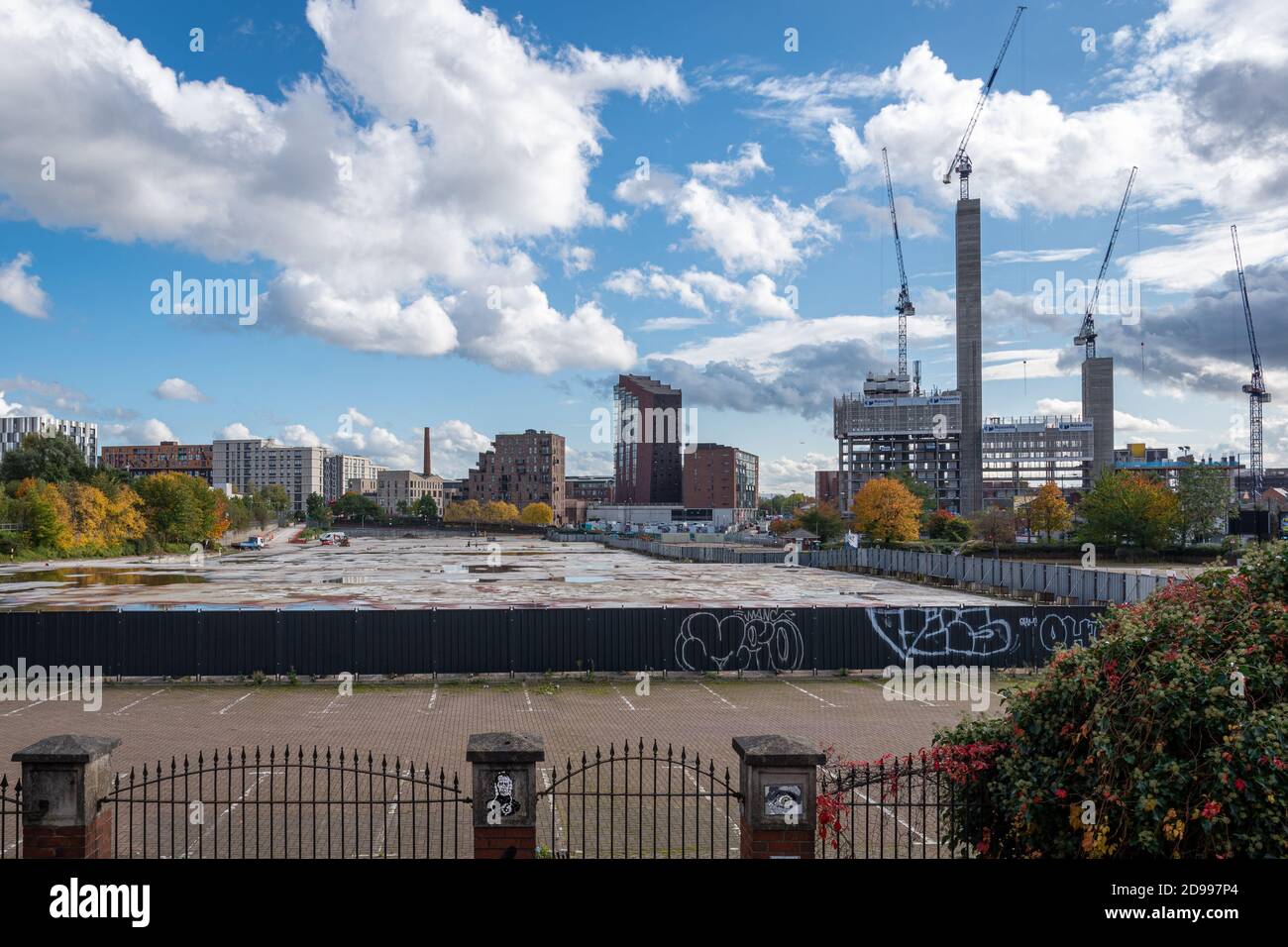 Building work in New Islington Stock Photo - Alamy
