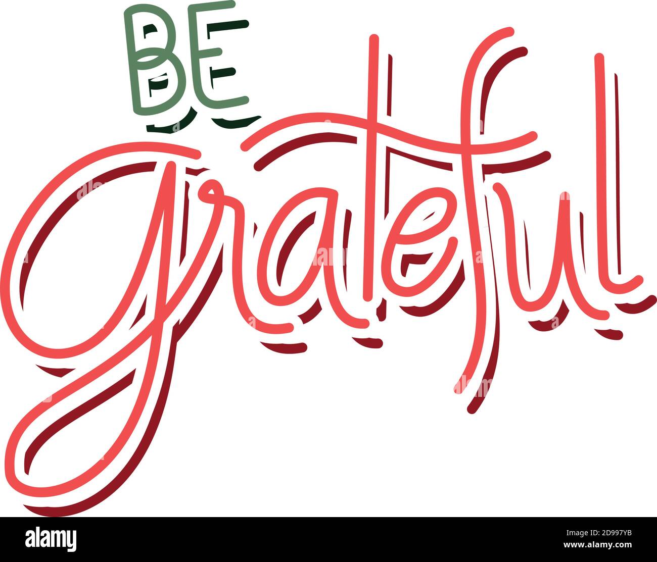 be grateful lettering vector design Stock Vector Image & Art - Alamy