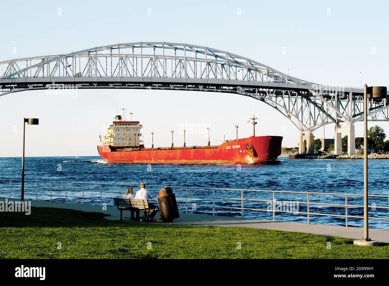 The international ship 'Lake Ontario' Lake freighter enters the St ...