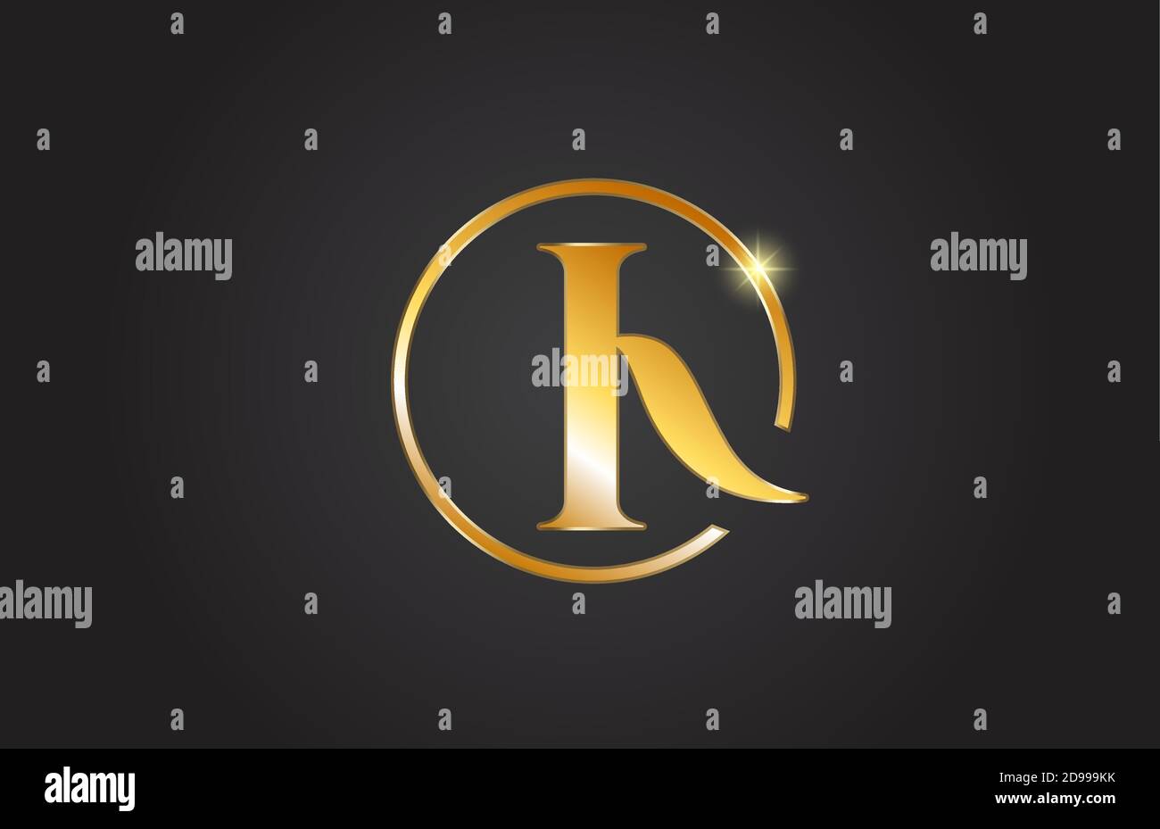 golden i alphabet letter logo icon in yellow and black color. Simple ...