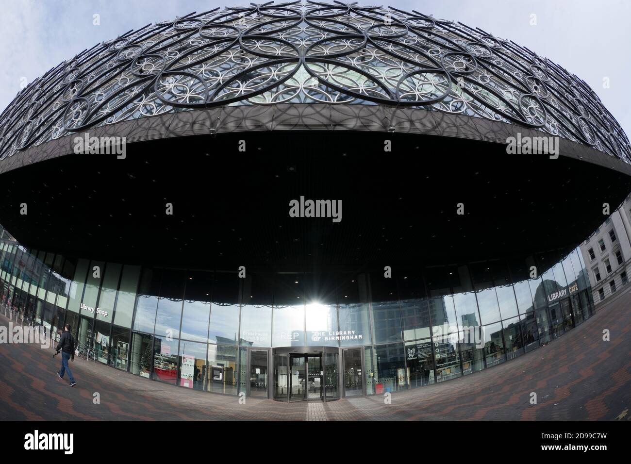 Fisheye View Of New Birmingham Library Centenary Square Birmingham City Centre England UK Stock ...