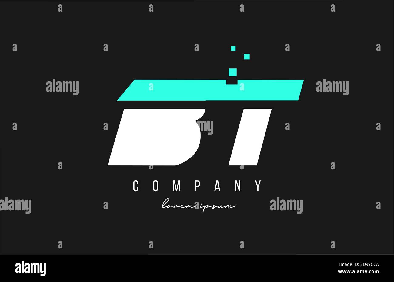 bt b t alphabet letter logo combination in blue and white color ...