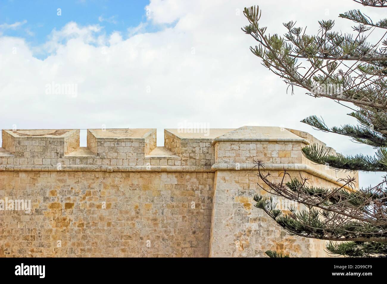 limestone architecture at old town Mdina in Malta Stock Photo - Alamy
