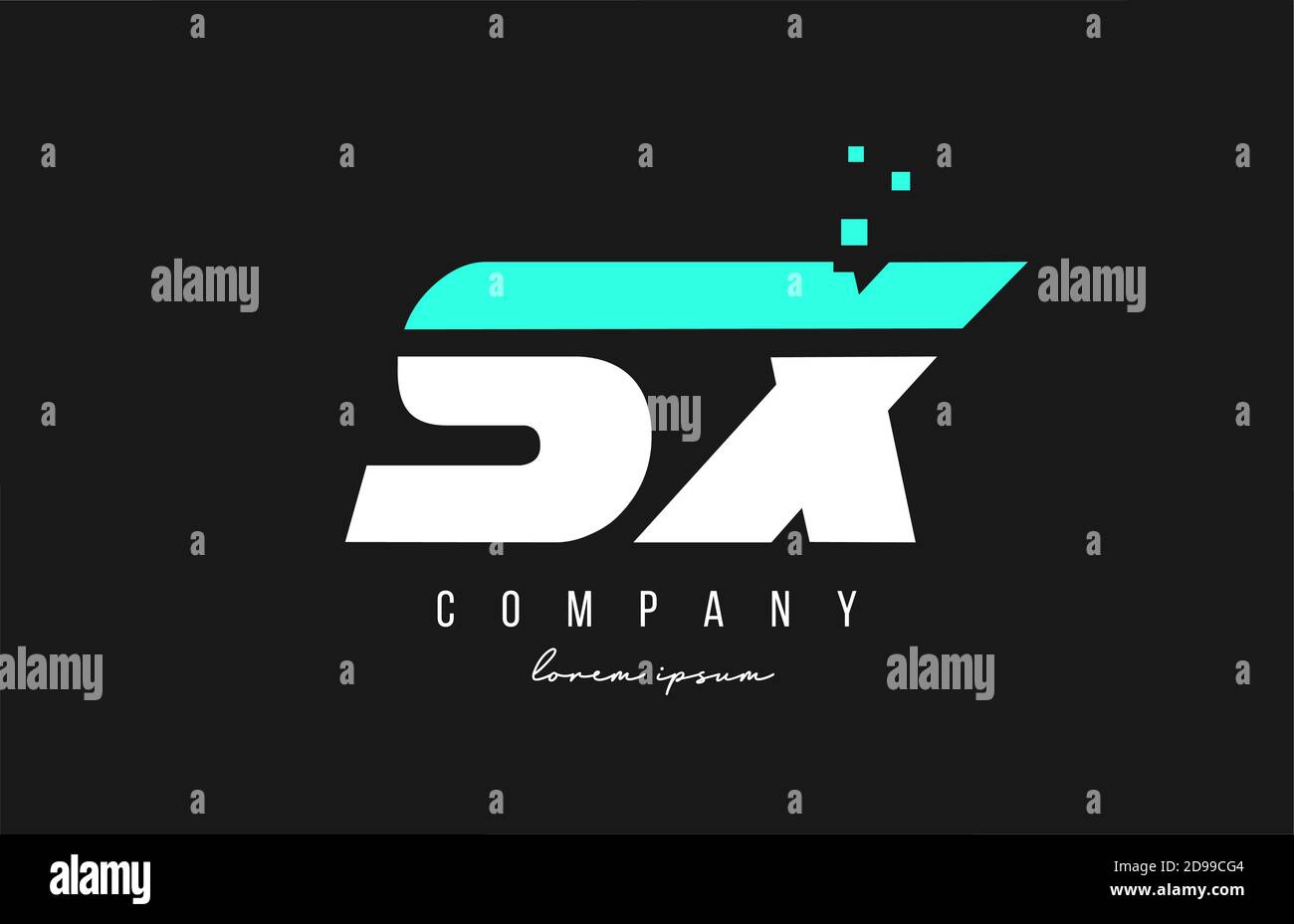 sx s x alphabet letter logo combination in blue and white color ...