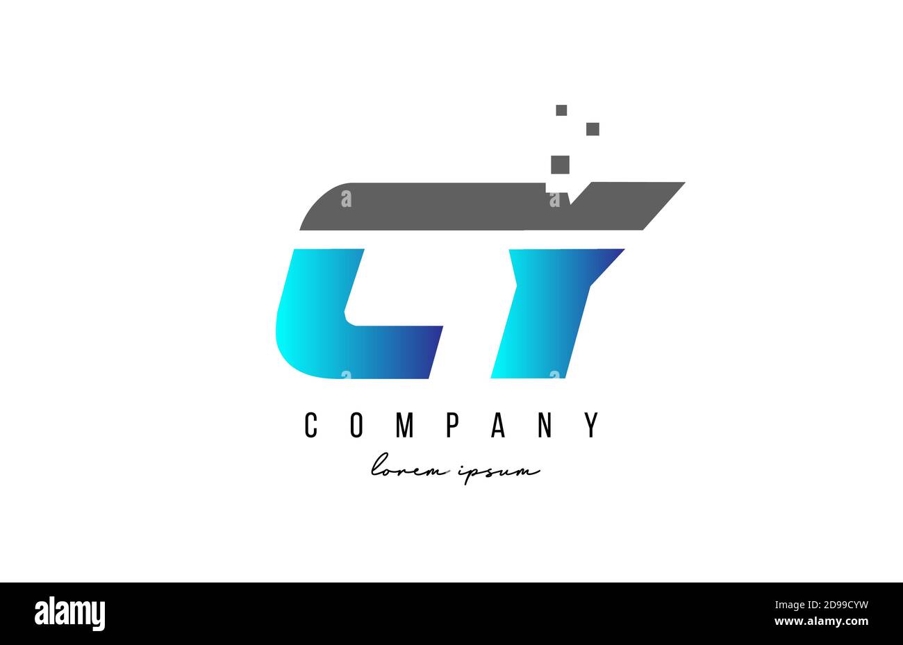 CY C Y alphabet letter logo combination in blue and grey color ...