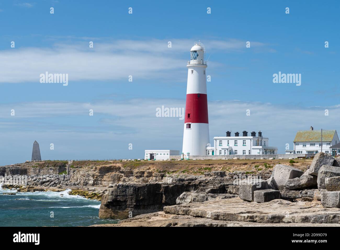 Landscape photo of Portland Bill lighthouse on the Jurassic coast in ...