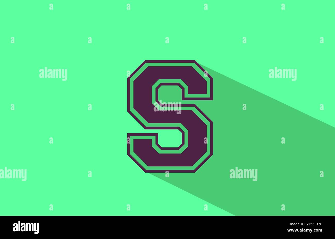 alphabet letter S logo icon in brown and green. Creative design for ...