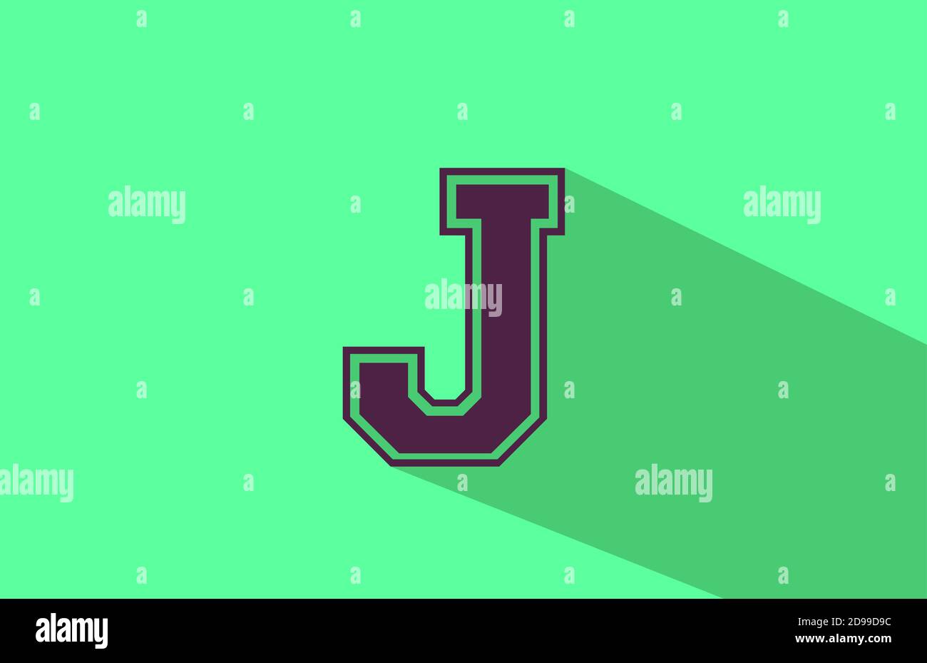 alphabet letter J logo icon in brown and green. Creative design for ...