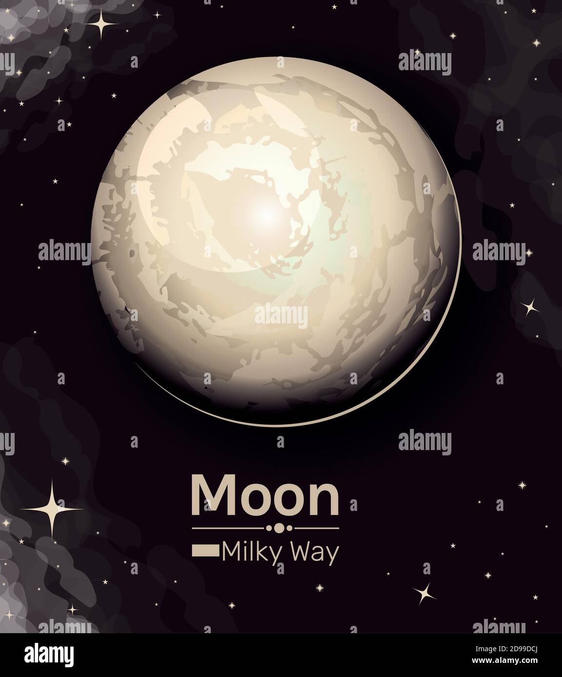 moon milky way style icon vector design Stock Vector Image & Art - Alamy