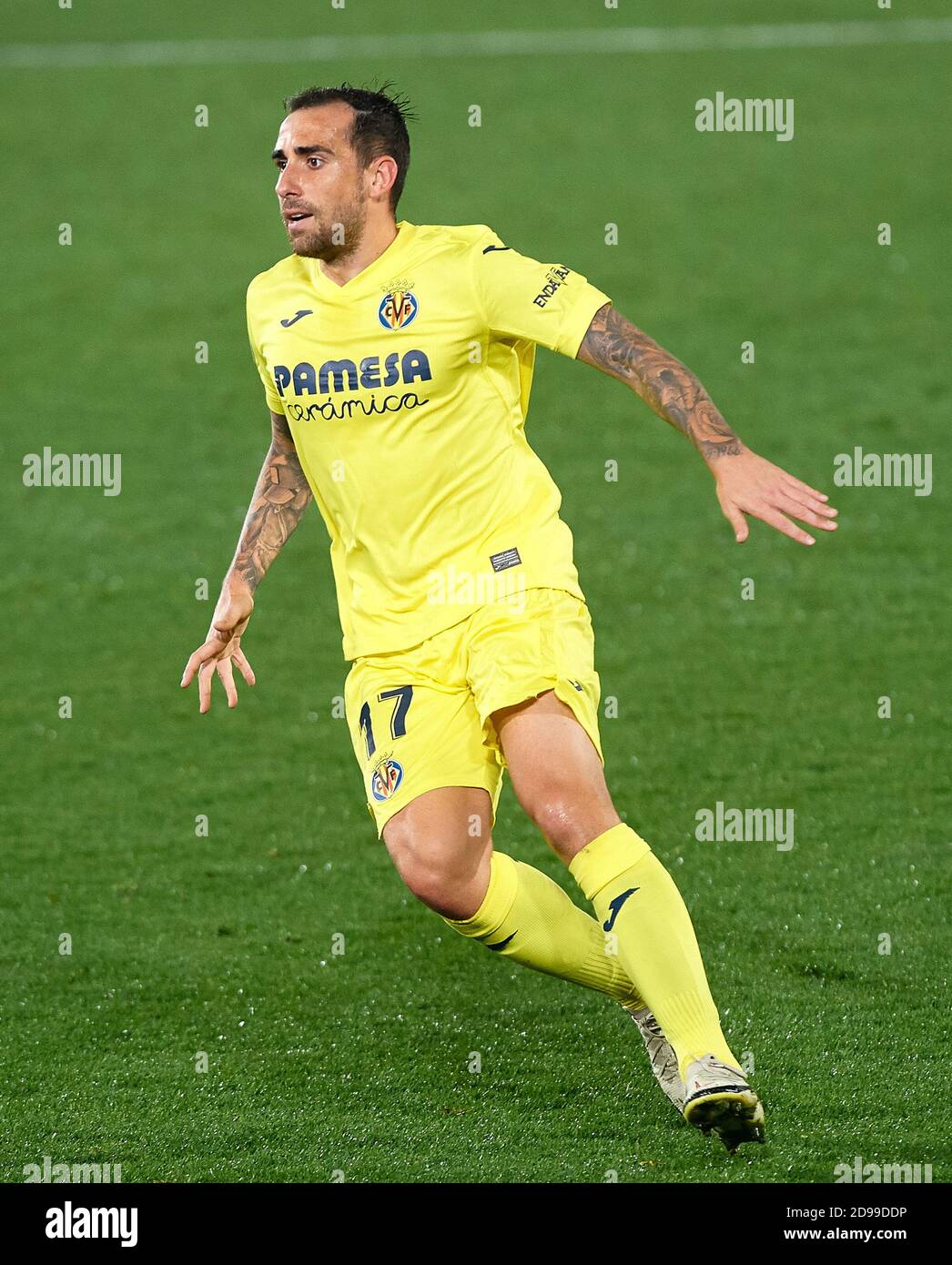 Paco Alcacer of Villarreal CF during the Spanish championship La Liga ...