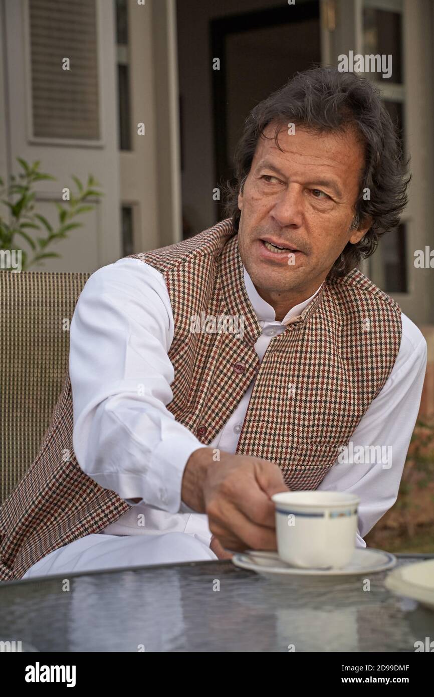 Islamabad, Pakistan, December 2008. Imran Khan, the 22nd Prime Minister ...