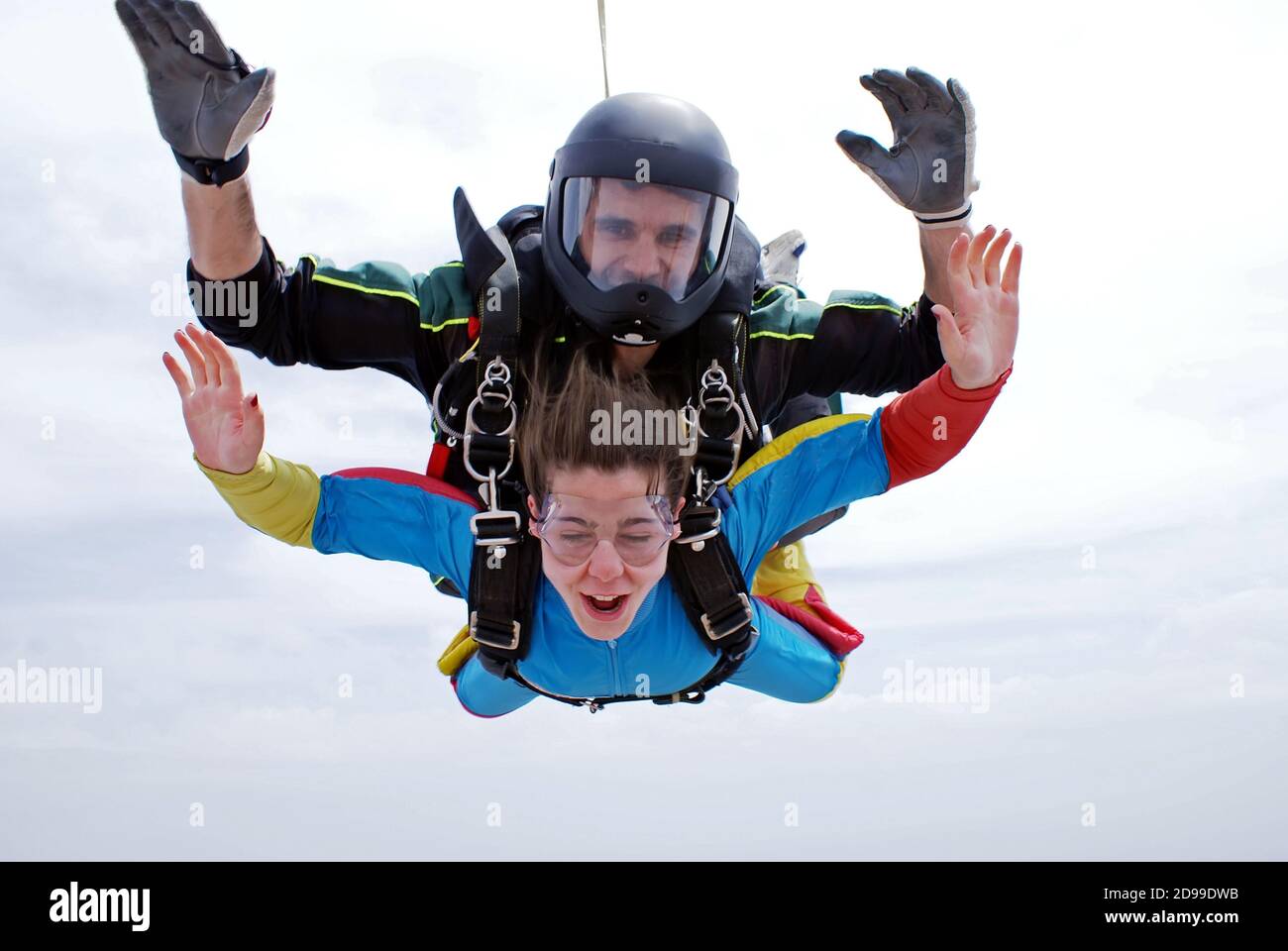 Parachuting tandem jump skydive hi-res stock photography and images - Alamy