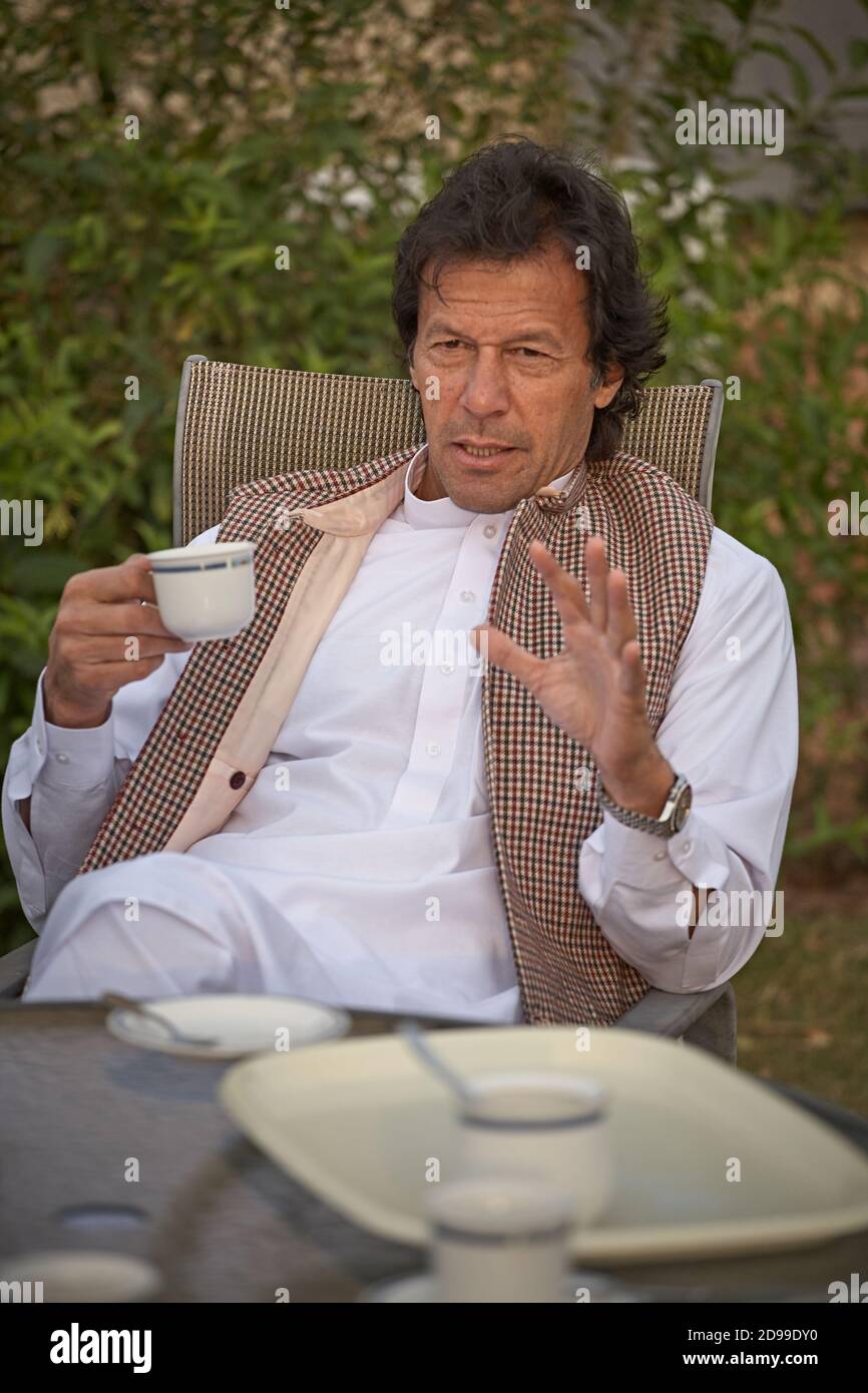 Islamabad, Pakistan, December 2008. Imran Khan, the 22nd Prime Minister ...