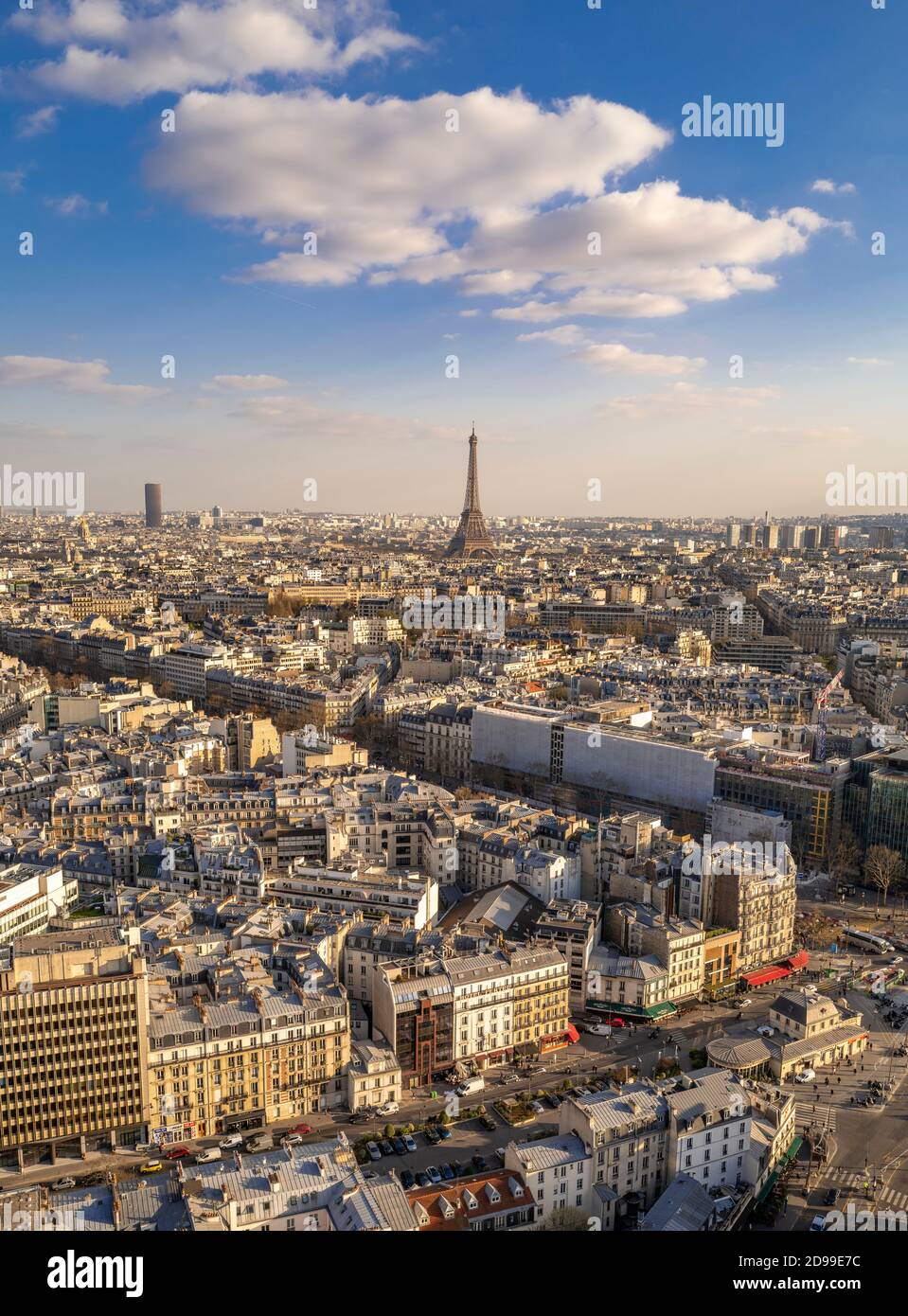 Tour Eiffel, Champs-Elysees in the city of Paris seen March 25, 2019 ...