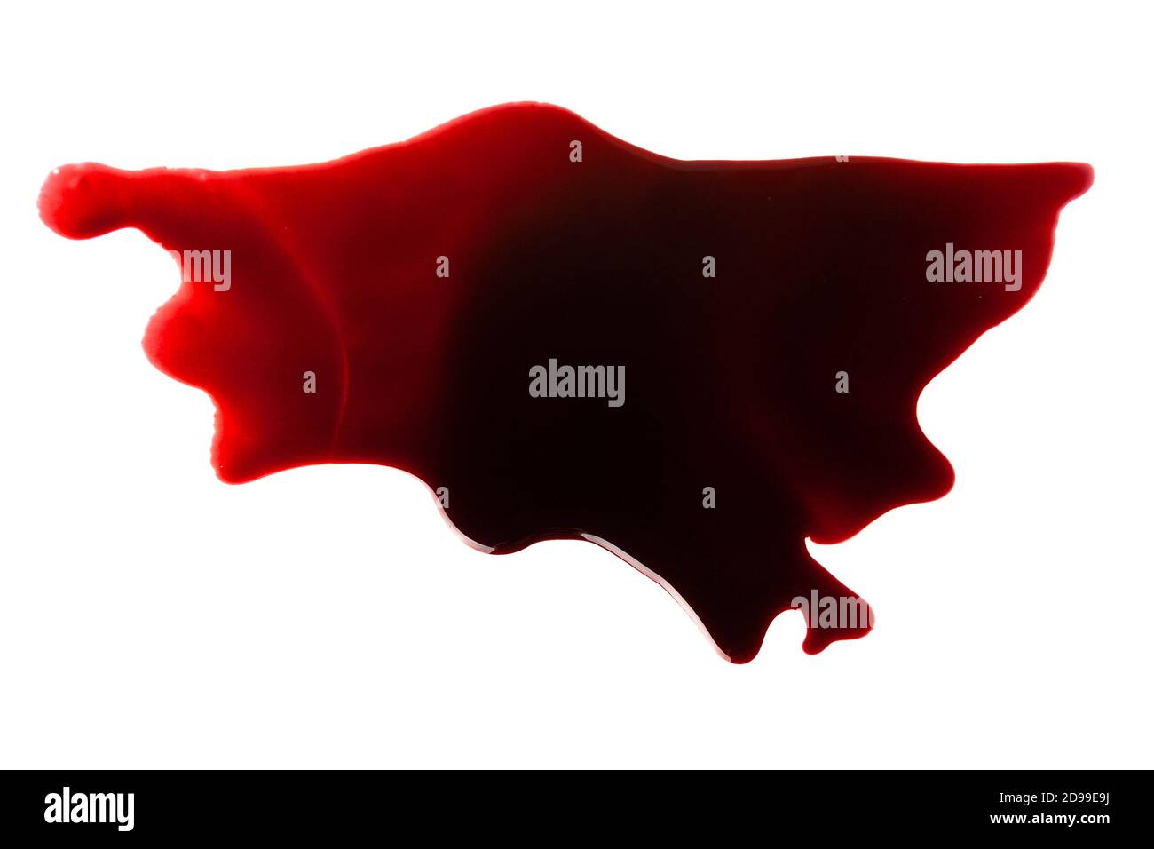 Bloody puddle isolated on white background Stock Photo - Alamy