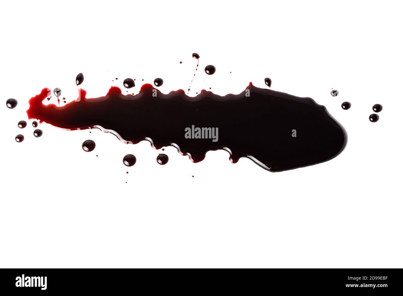 Bloody drops and drips isolated on white background Stock Photo - Alamy