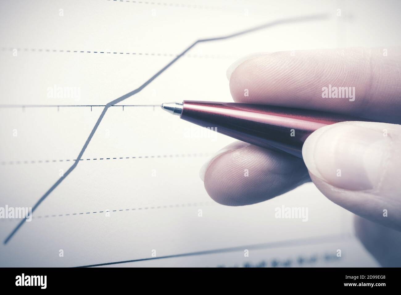 Financial graphs analysis Stock Photo - Alamy