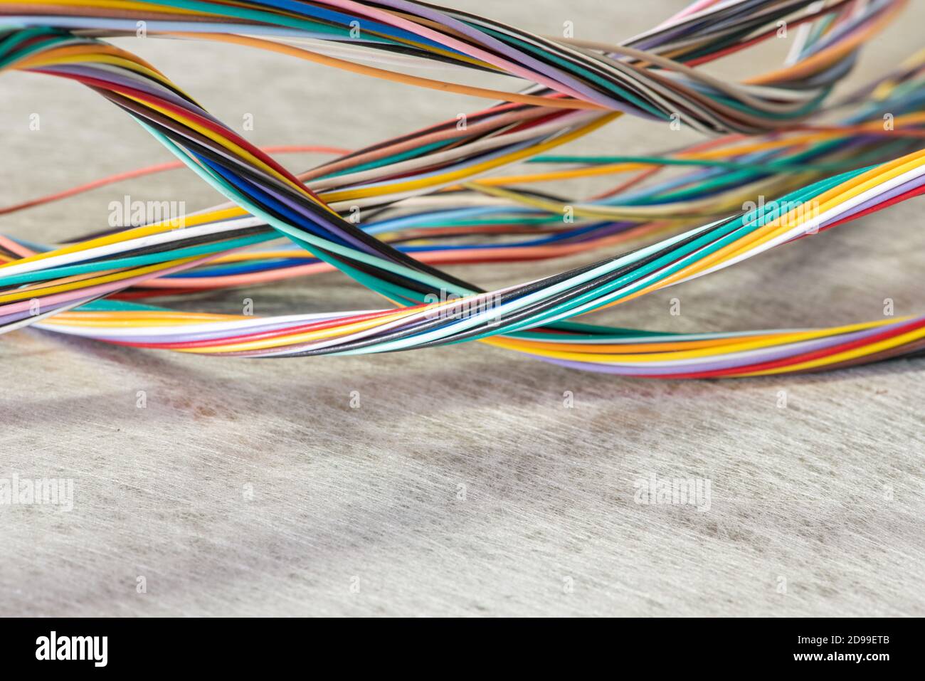 Electrical cable and wire in computer network and energy industry Stock ...