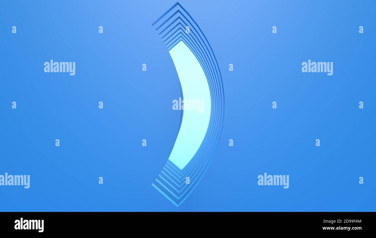 A 3D mathematical sign in light blue color with a dark blue background ...