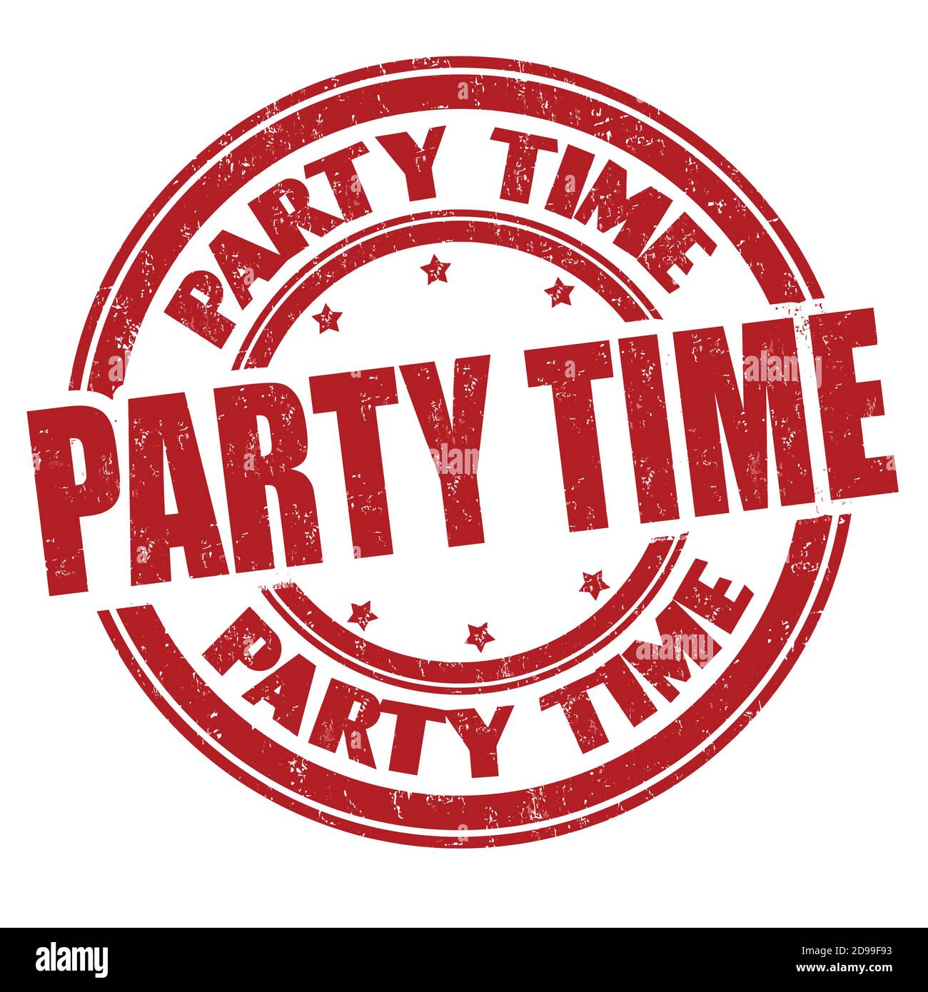 Party time grunge rubber stamp on white background, vector illustration ...