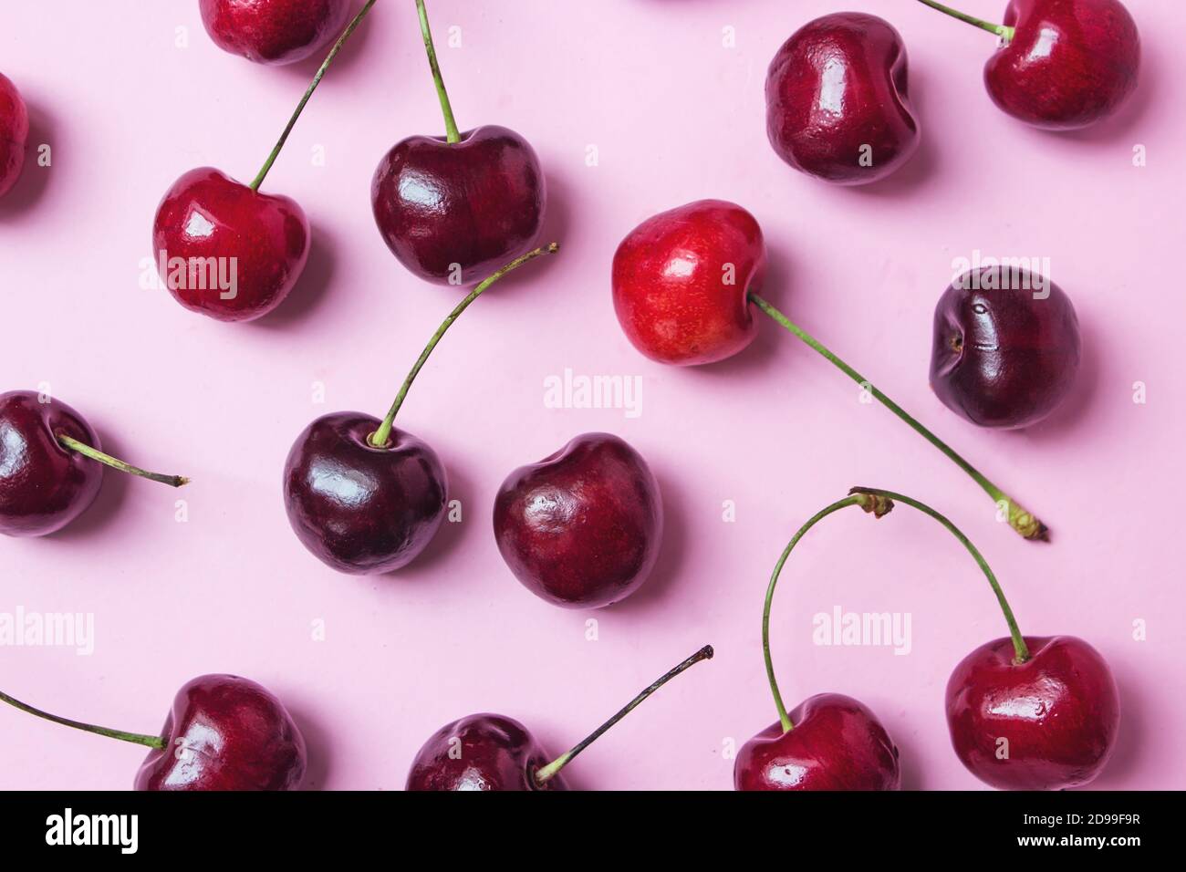 Side view red cherries hi-res stock photography and images - Alamy