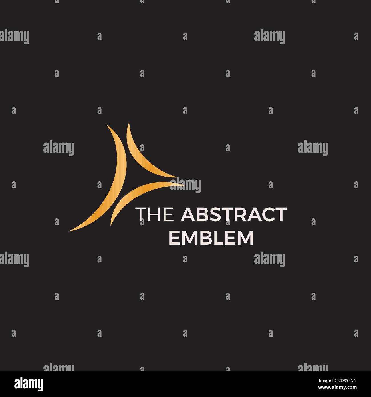 Elegant arcs isolated icon on black background. Abstract curve lines ...