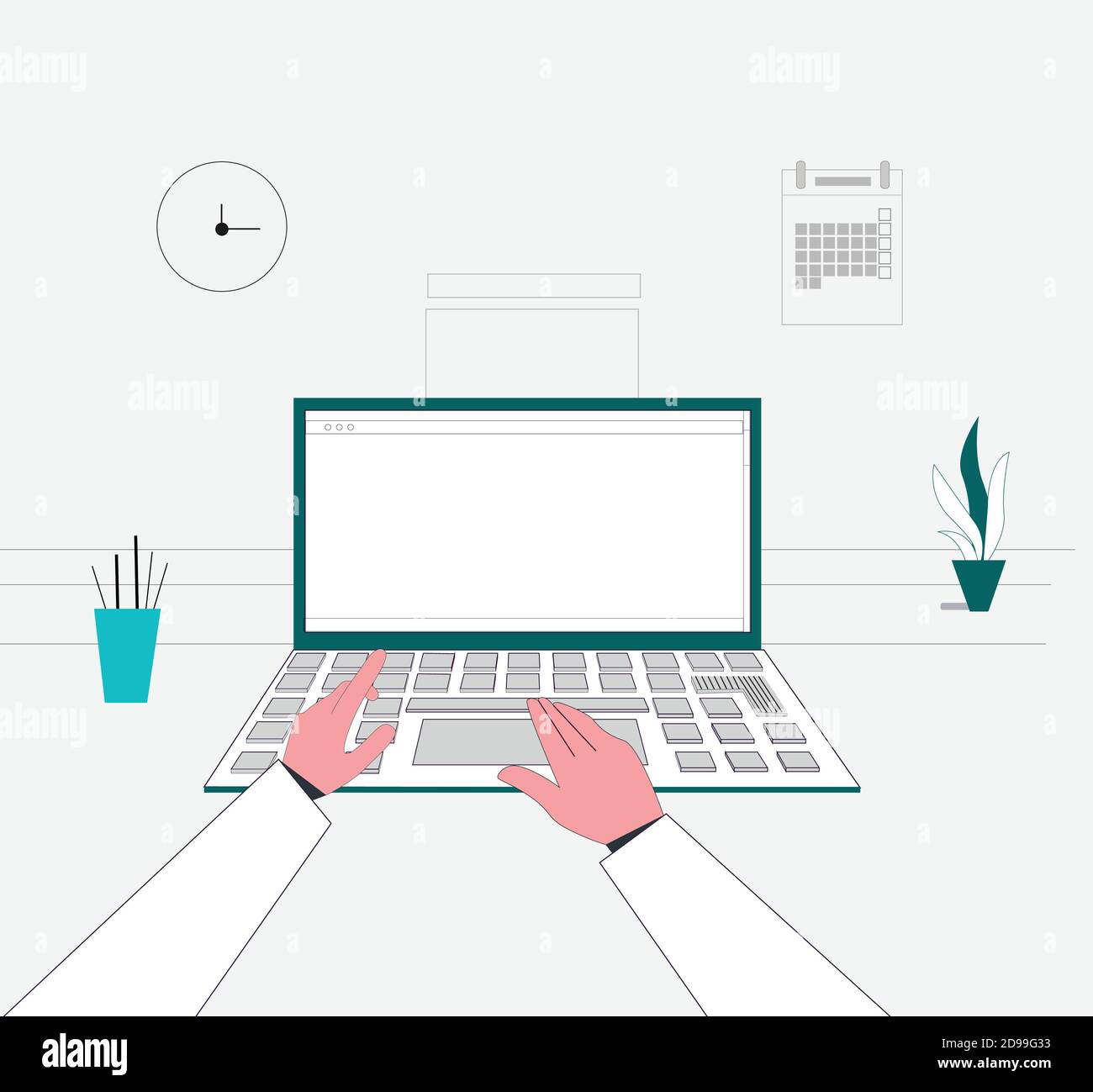 Searching laptop Stock Vector Images - Alamy