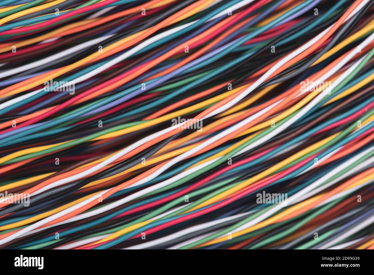 Colorful Electrical Cable and Wire Stock Photo - Alamy