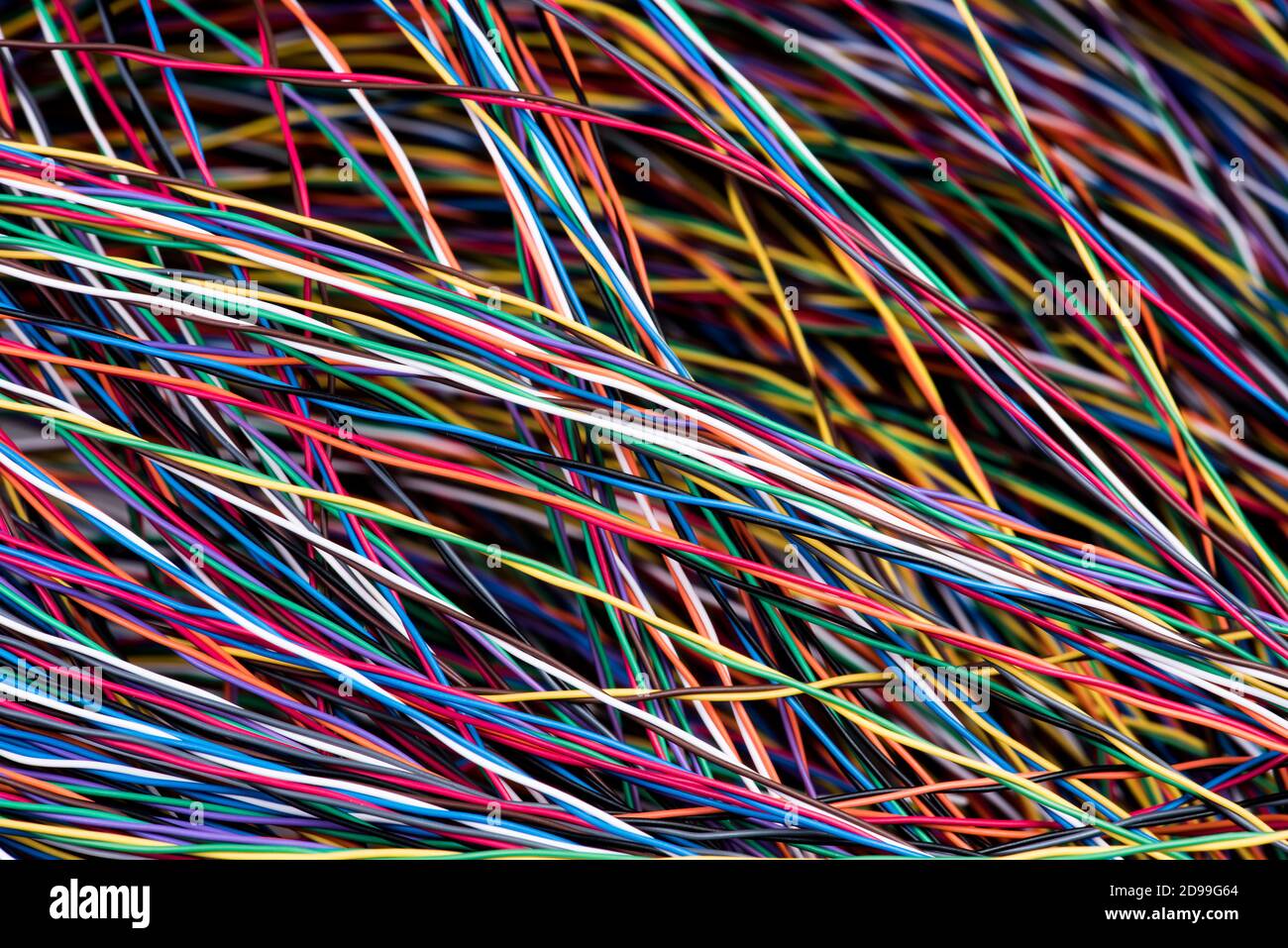Colorful Electrical Cable and Wire Stock Photo - Alamy