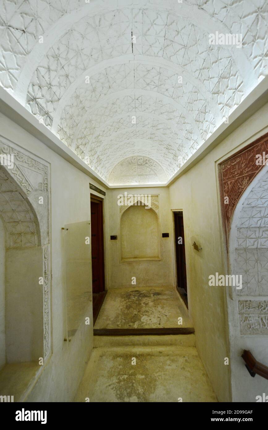 The beautiful interior of the Jibreen castle in Oman Stock Photo - Alamy