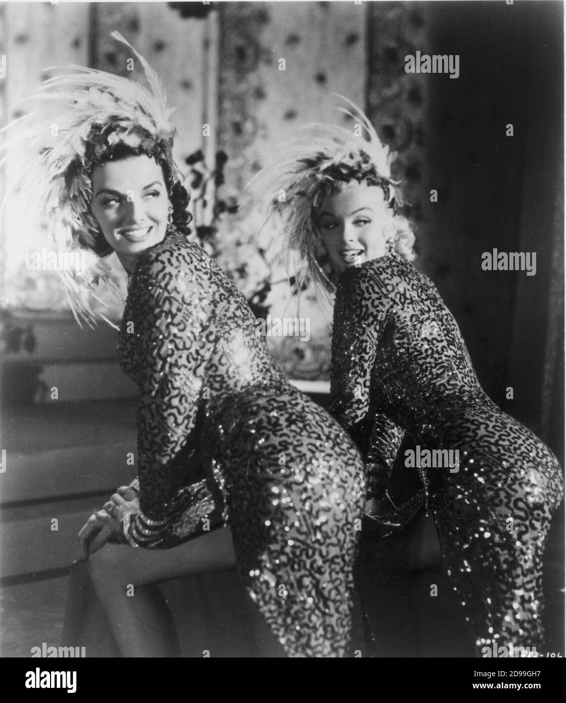 1953 : MARILYN MONROE and JANE RUSSELL in GENTLEMEN PREFER BLONDES ...