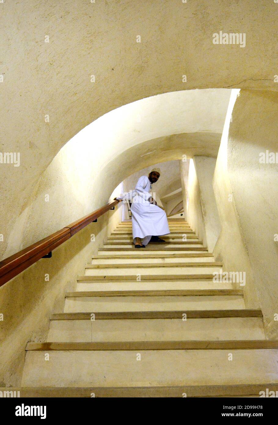 The beautiful interior of the Jibreen castle in Oman Stock Photo - Alamy