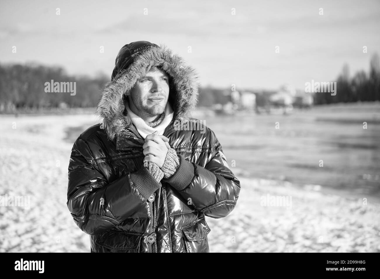 Enjoy the beautiful weather Black and White Stock Photos & Images - Alamy