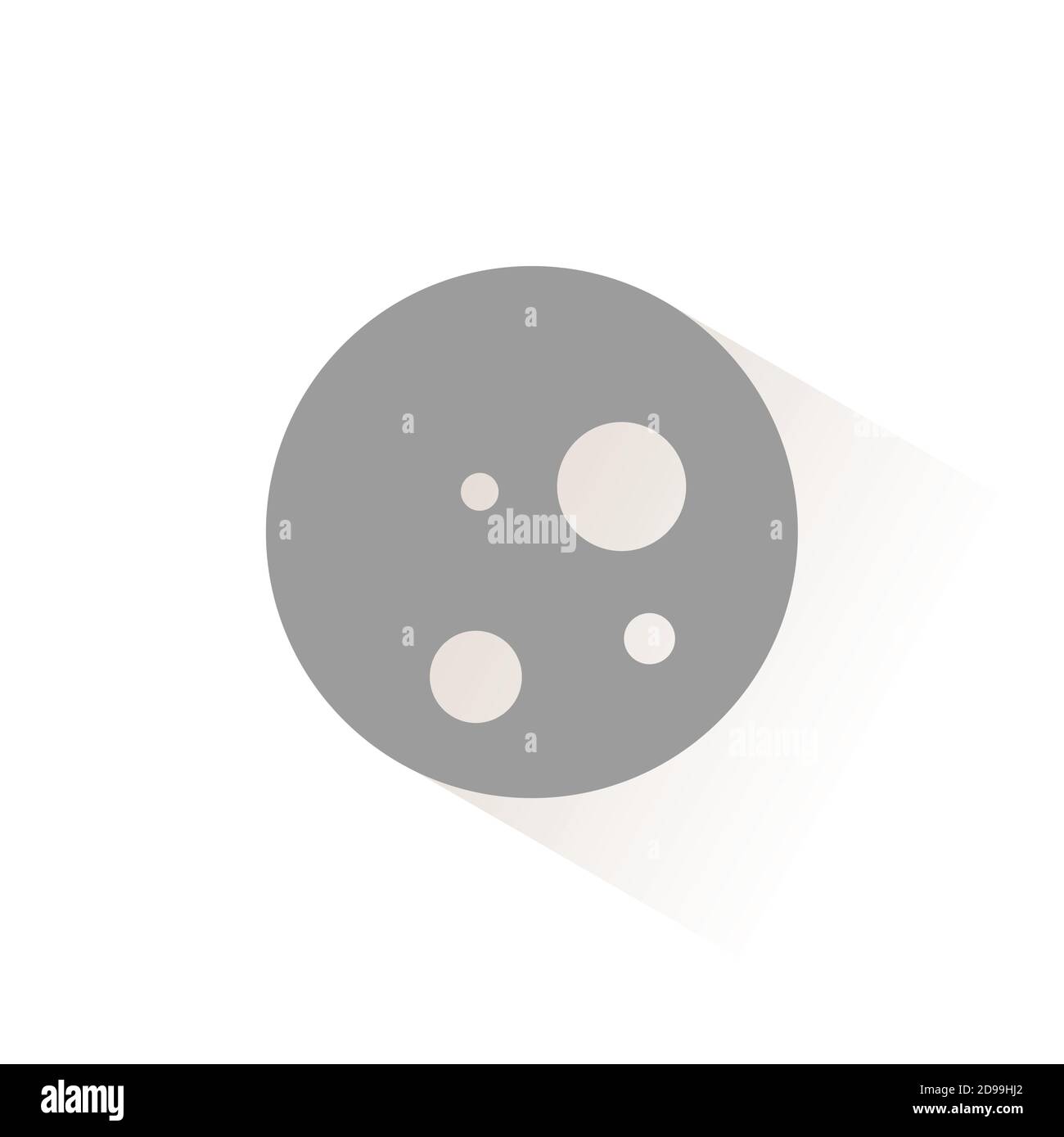 Moon phases. Full moon. Isolated color icon. Weather glyph vector ...