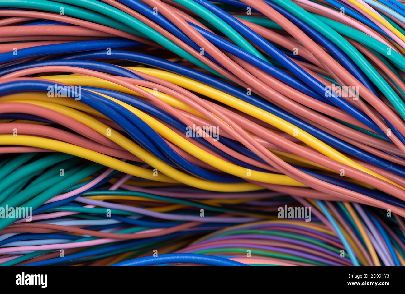 Set of electrical cable in telecommunication and computer network Stock ...