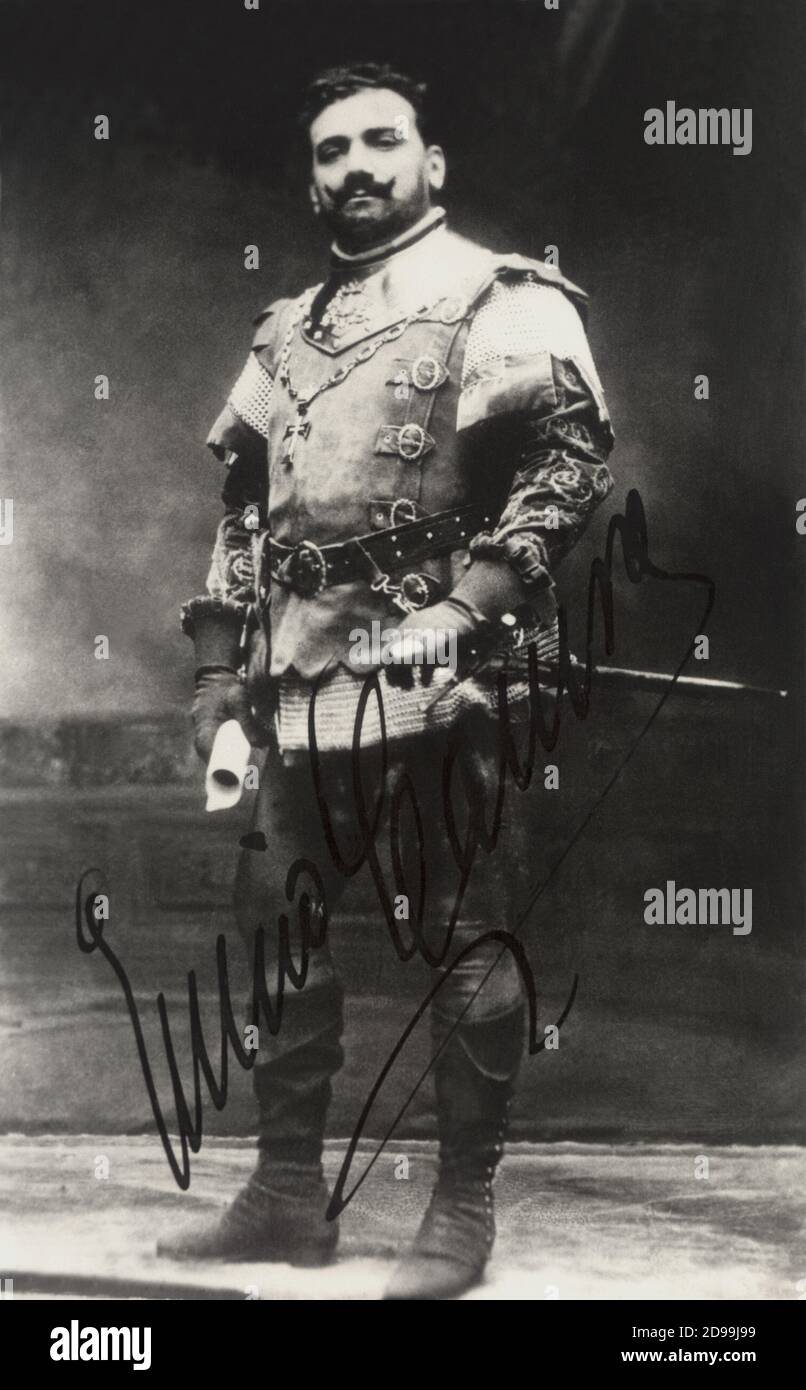 1900 c : the most celebrated italian Opera tenore singer ENRICO CARUSO ...