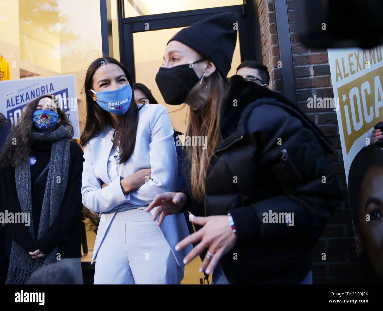 Bronx, United States. 03rd Nov, 2020. Congresswoman Alexandria Ocasio ...