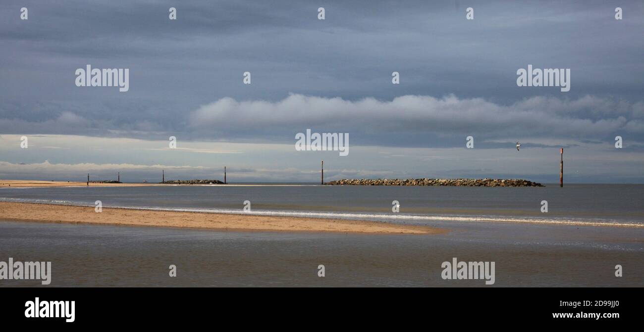 Sea Palling panorama Stock Photo - Alamy