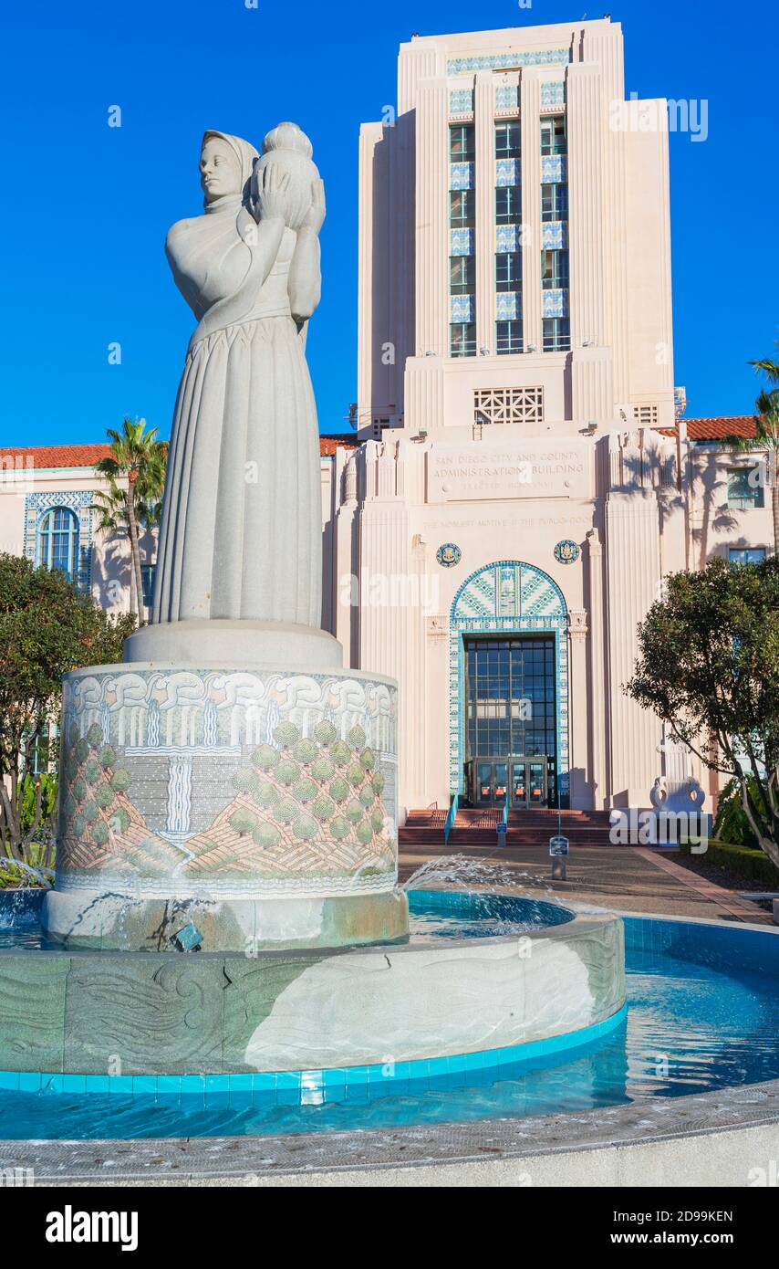County Administration Building, San Diego, California, USA Stock Photo ...