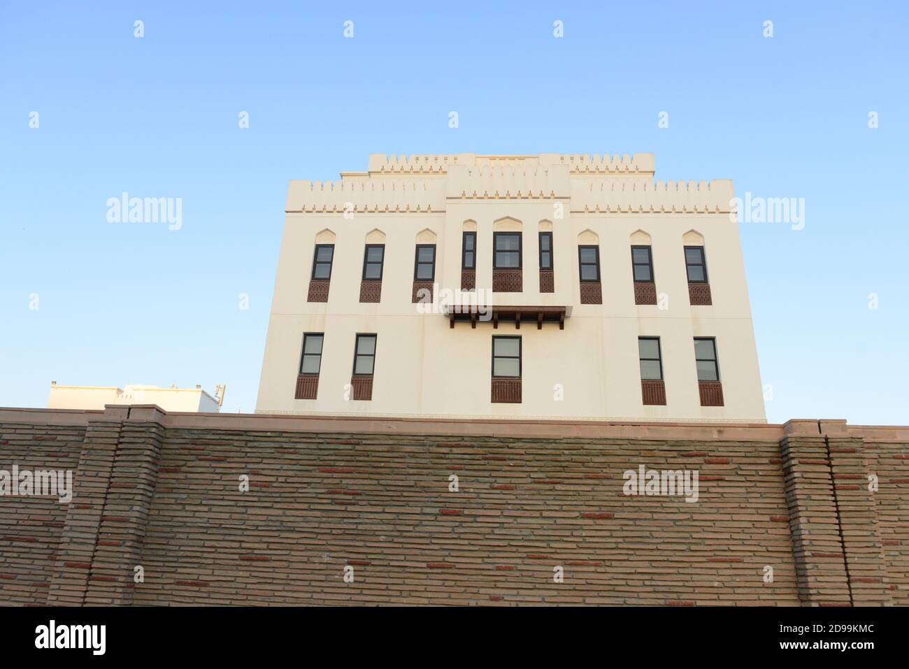 Beautiful Omani buildings in old Muscat, Oman Stock Photo - Alamy