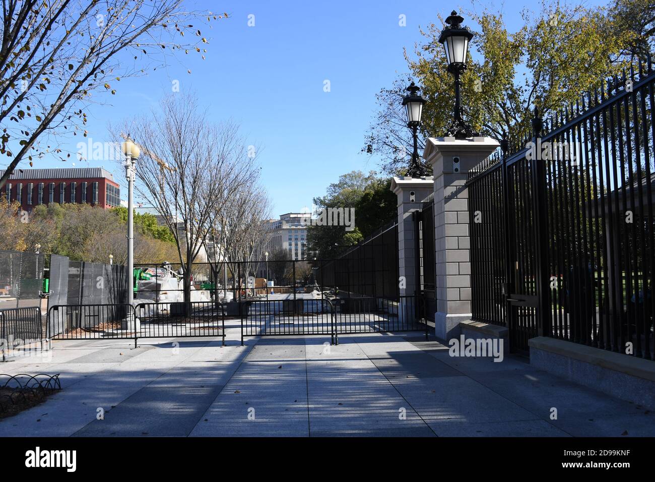Fencing underway hi-res stock photography and images - Alamy