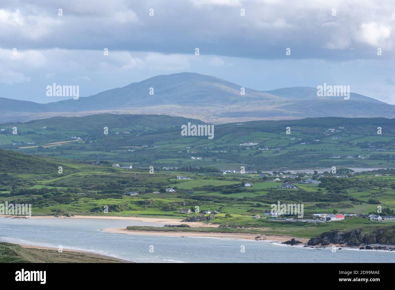 Slieve Snaght, and Doagh Island, over Trawbreaga Bay, Inishowen ...