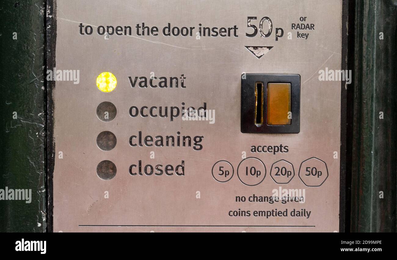 Payment toilet hi-res stock photography and images - Alamy