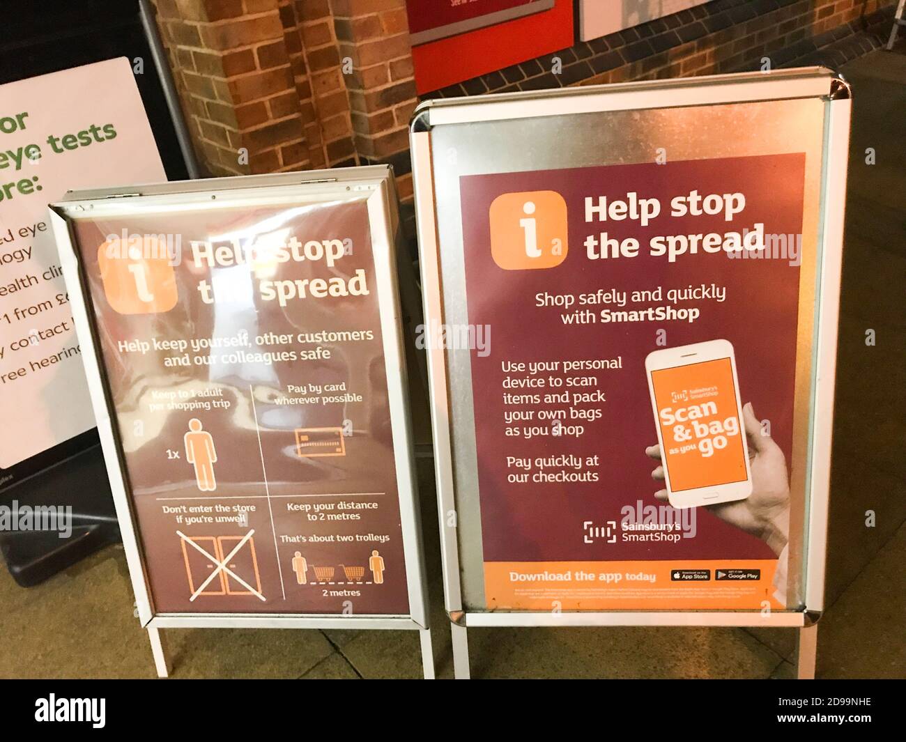 Tuesday 3rd November 2020 - Sainsburys store in Aylesford Kent Covid 19 ...