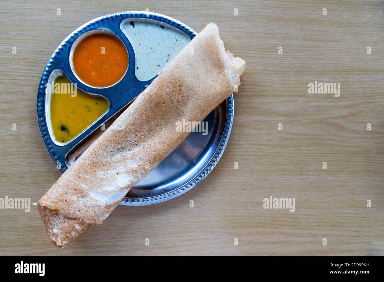 Overhead view of Thosai, popular indian food in Malaysia Stock Photo ...
