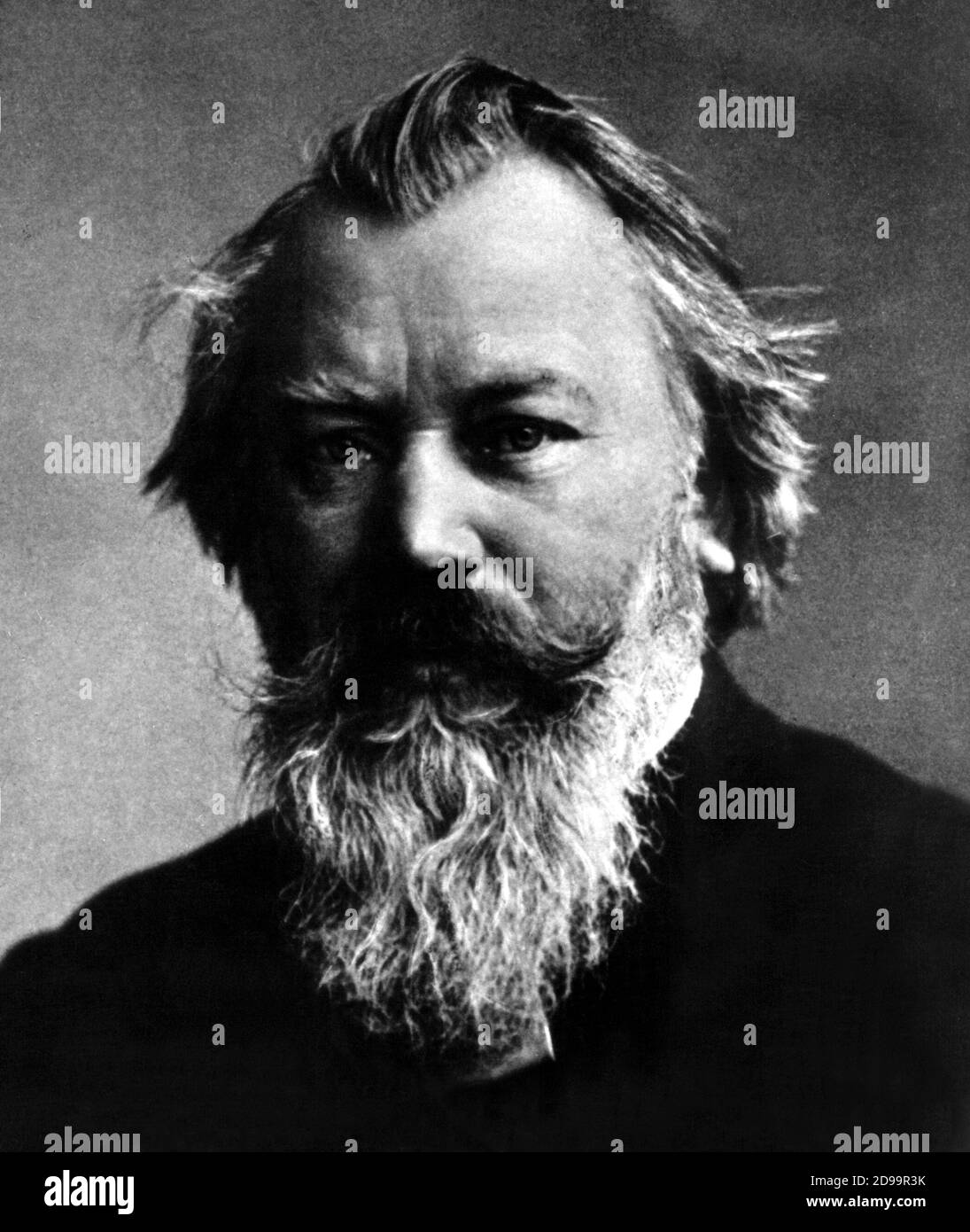 Portrait johannes 1833 1897 german composer hi-res stock photography ...