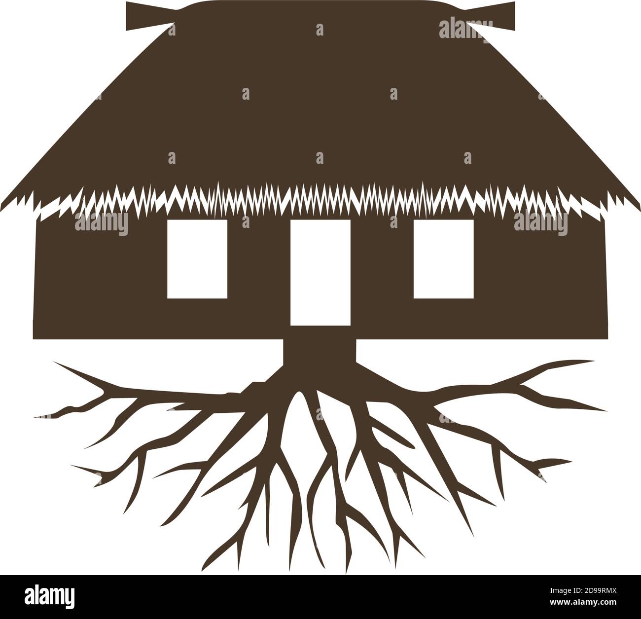 Cartoon beach hut Cut Out Stock Images & Pictures - Alamy